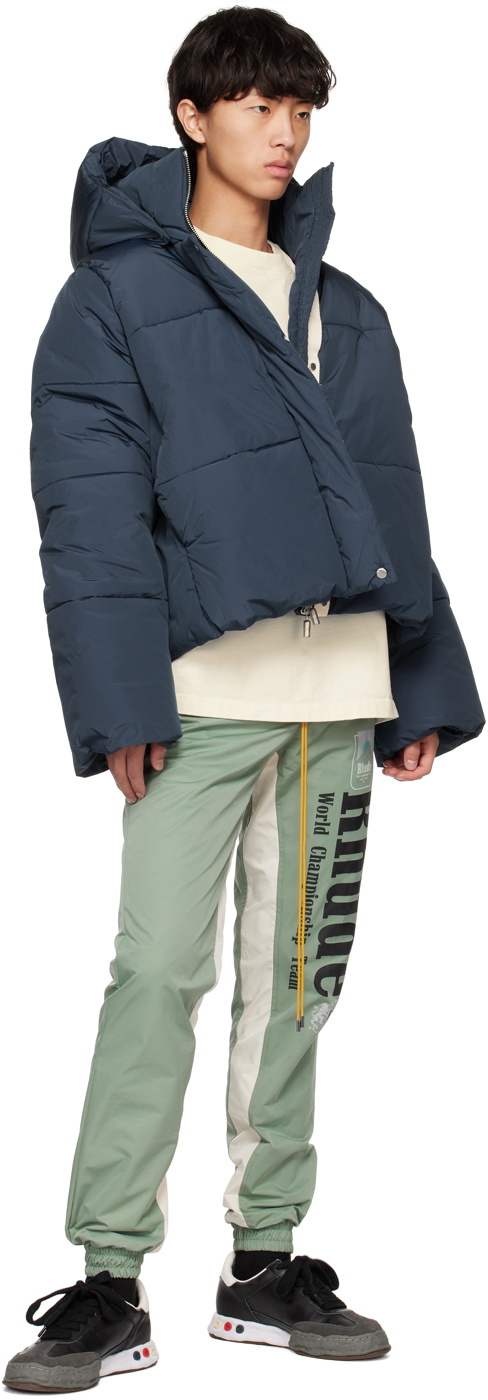Rhude Green Mock-Fly Lounge Pants Rhude