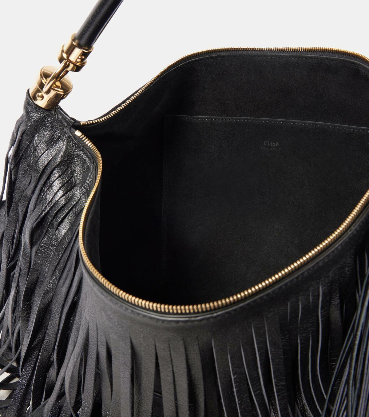 Chloé Foulard fringed leather shoulder bag Chloe