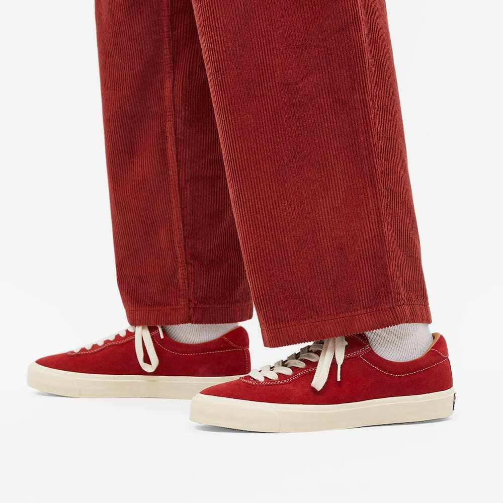 Last Resort AB Men's Suede Low Sneakers in Old Red/White Last Resort AB