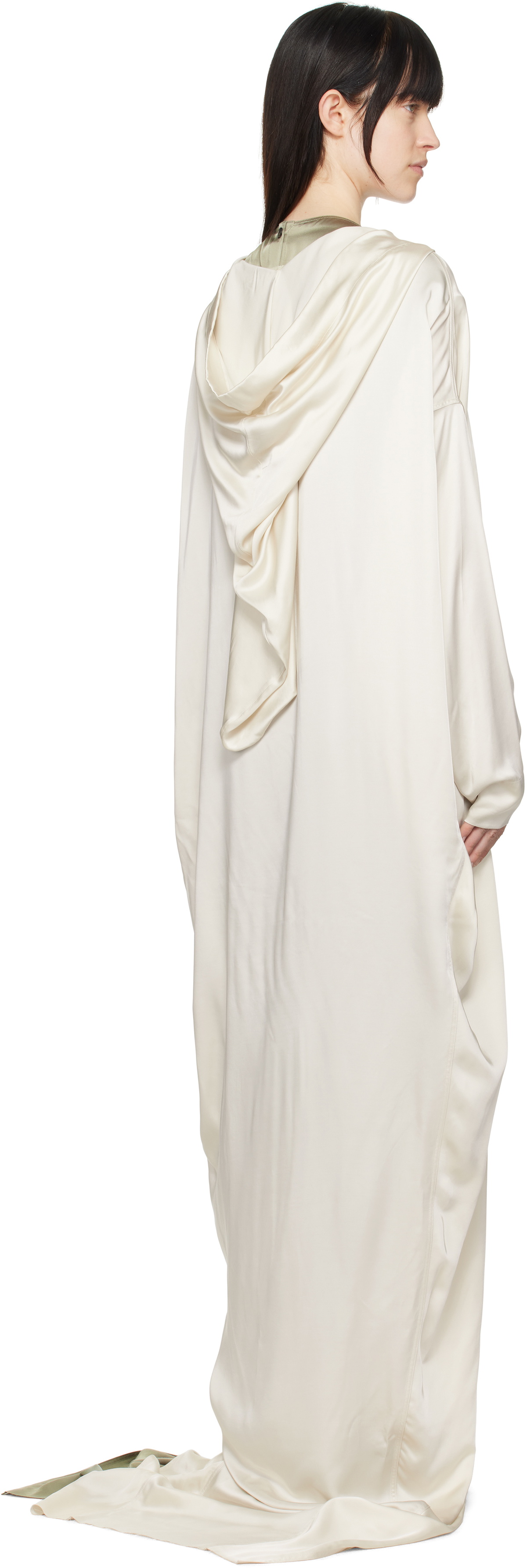 Rick Owens Off-White Hollywood Peter Cloak Maxi Dress Rick Owens