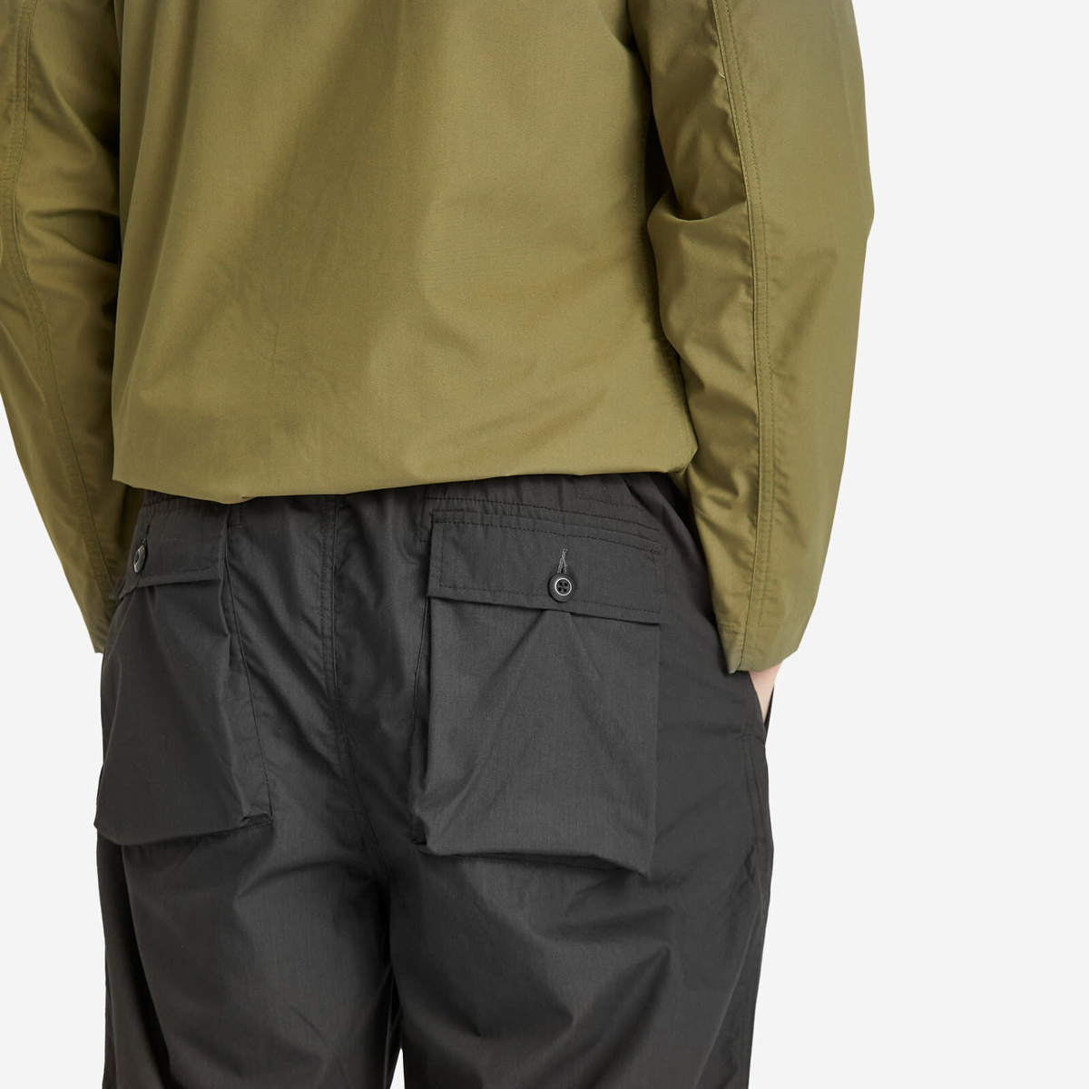Universal Works Men's Recycled Poly Tech Parachute Pant in Black ...
