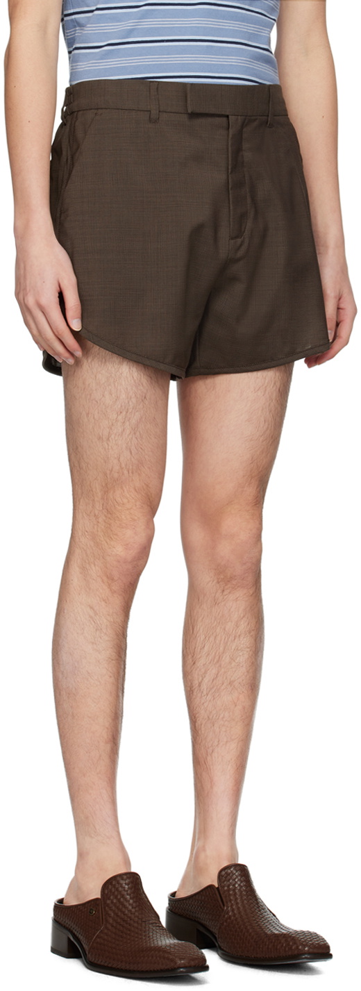 Martine Rose Brown Zip-Fly Shorts Martine Rose