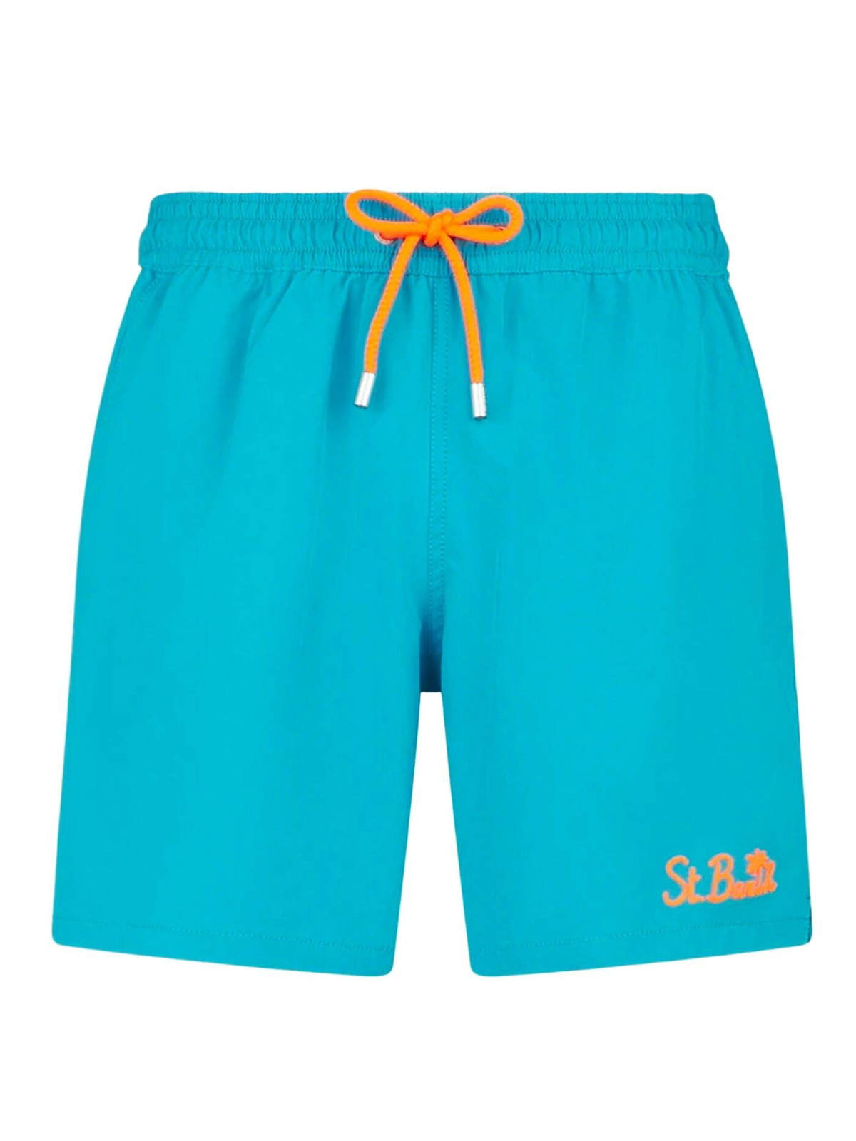 MC2 Saint Barth Man Light Blue Comfort Swim Shorts MC2 Saint Barth