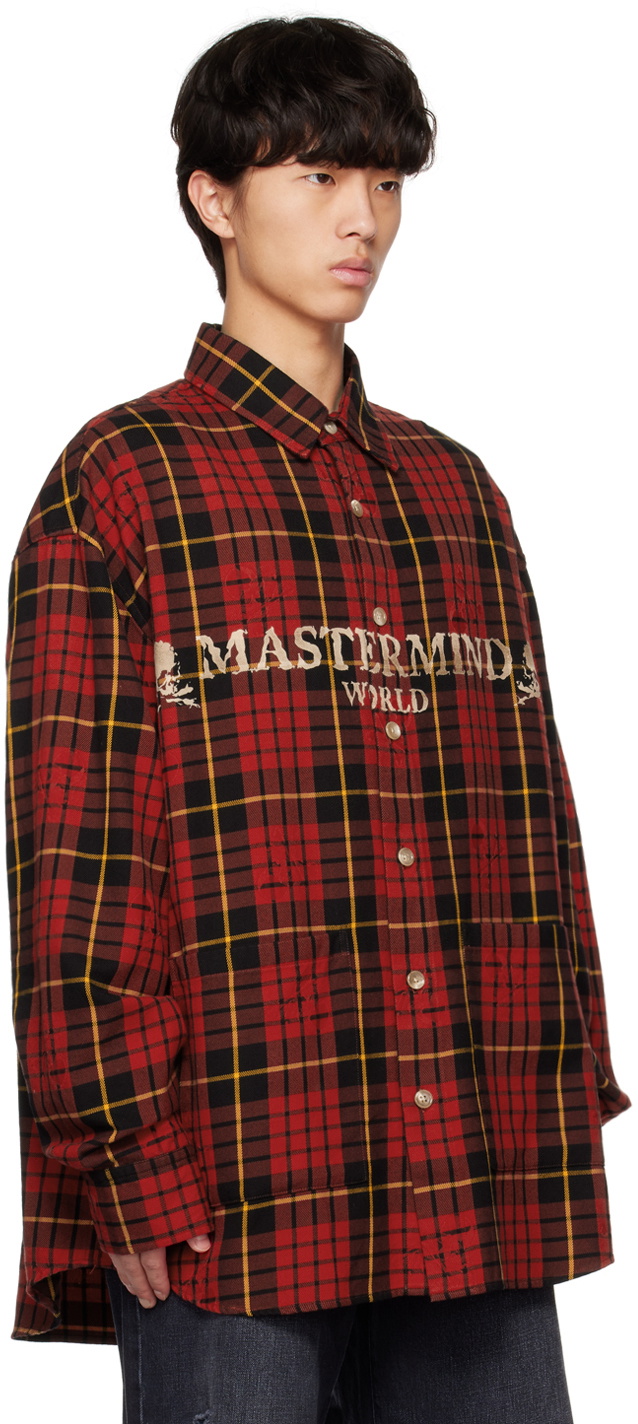 mastermind WORLD Red Check Shirt MASTERMIND WORLD