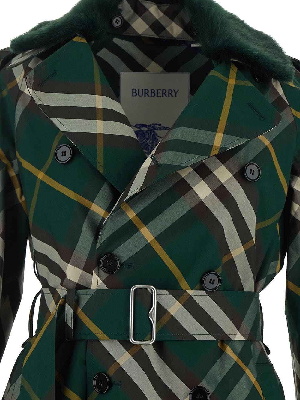 Burberry Checked Trench Coat Burberry