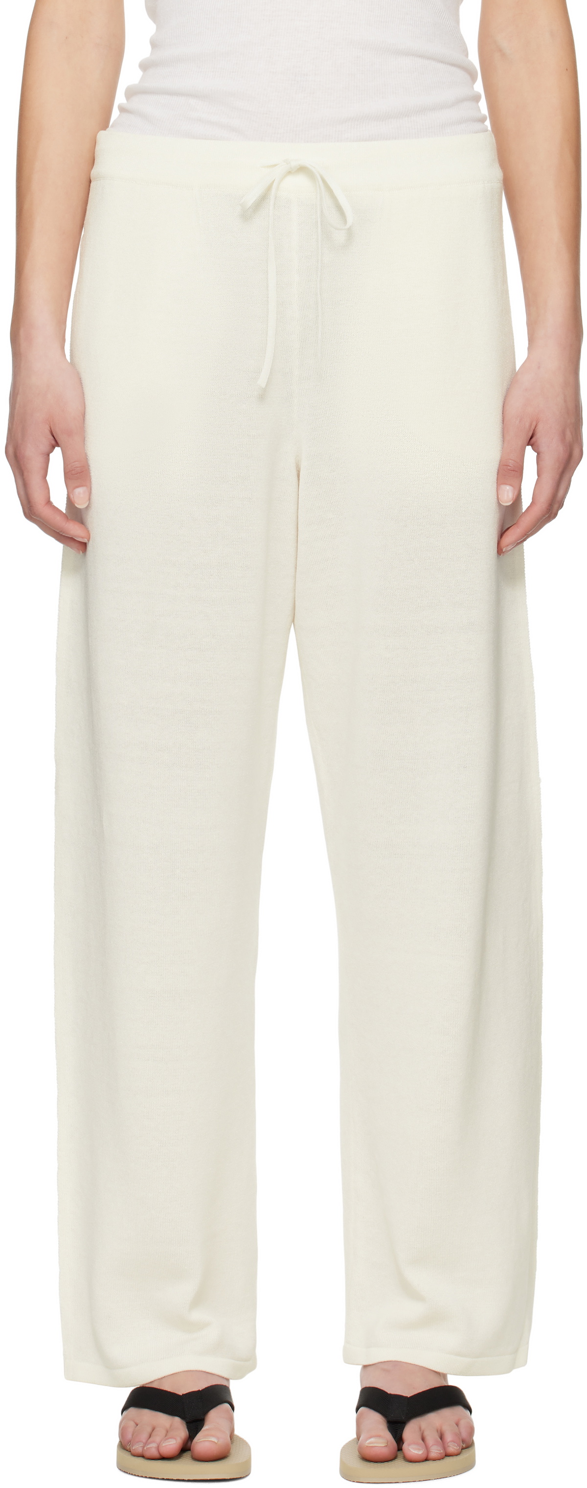The Row White Jory Trousers The Row