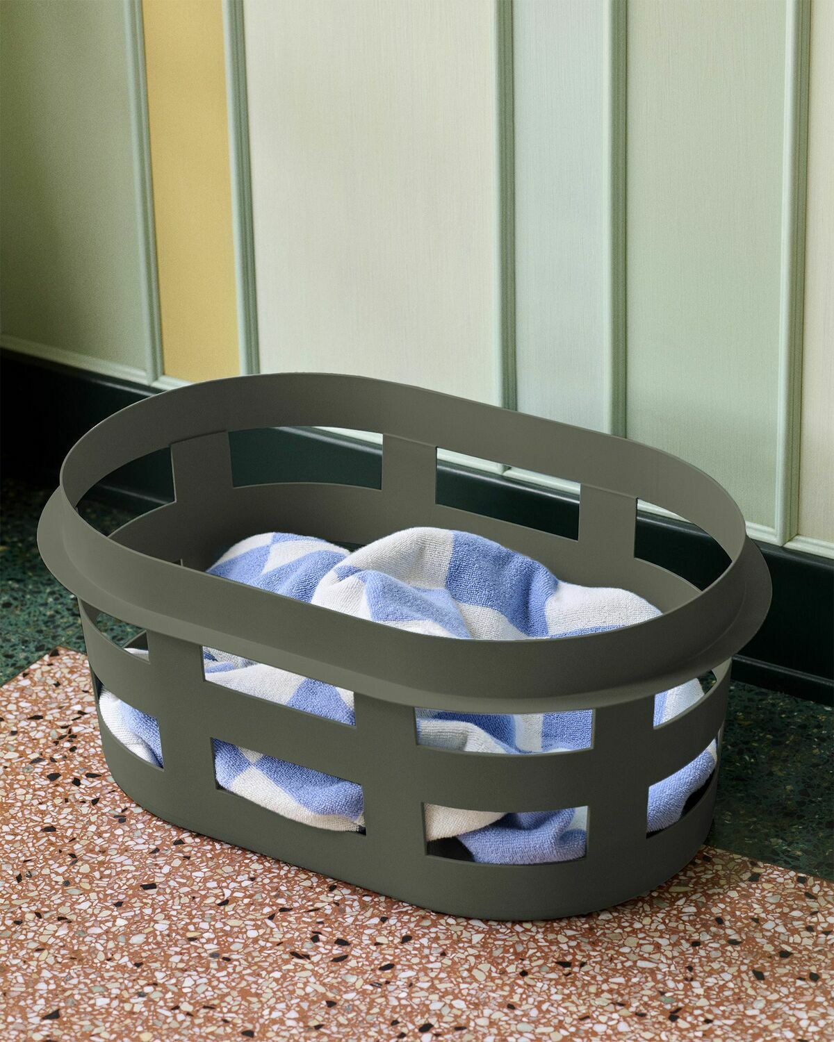 Hay Basket (Recycled) Small Green Home Deco HAY