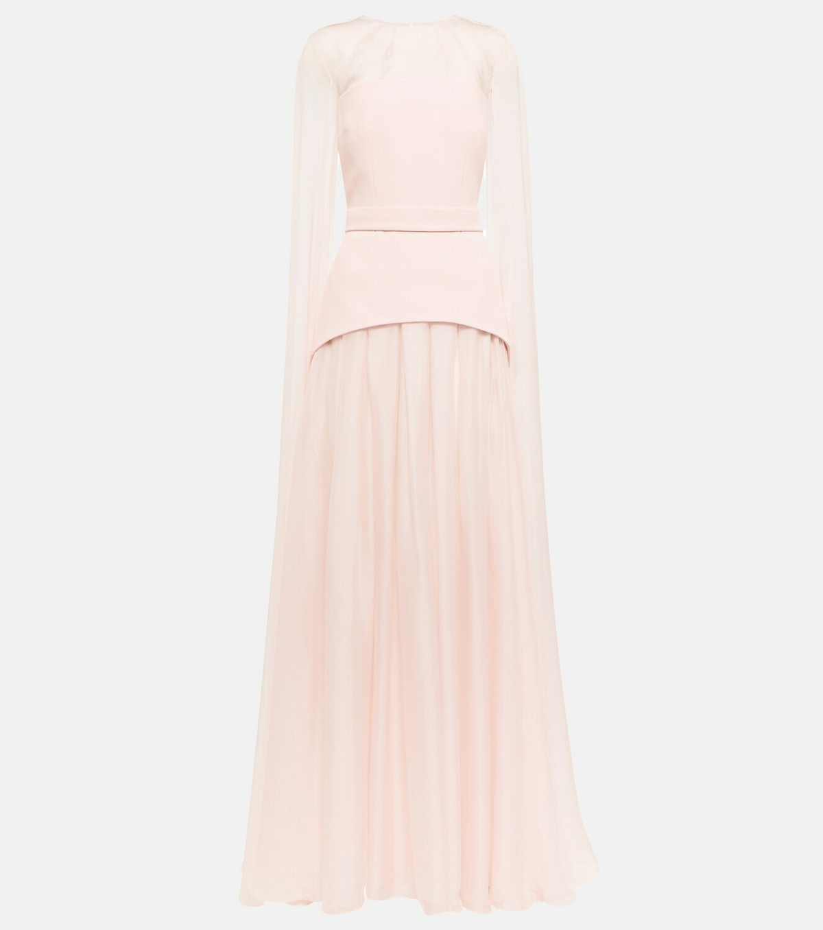 Safiyaa Gloria long gown with silk sleeves Safiyaa