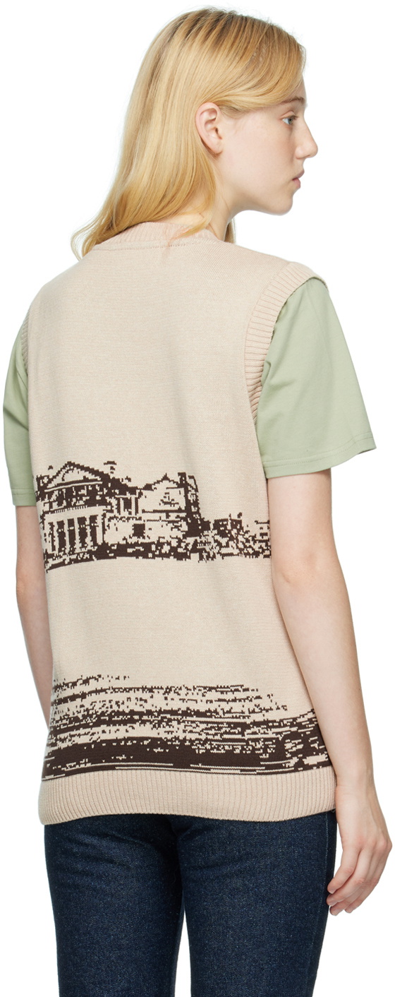 Manors Golf Beige Crowd Vest Manors Golf