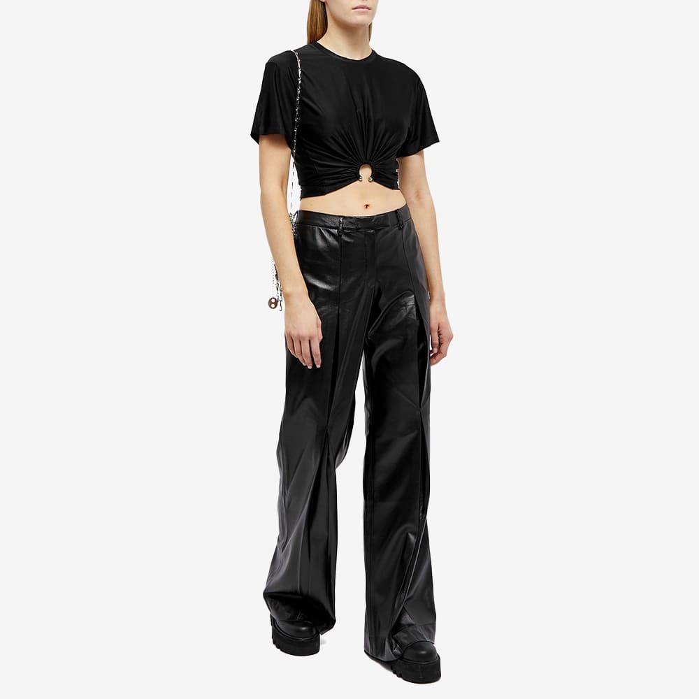 Paco Rabanne Women's Piercing Crop Top in Black Paco Rabanne