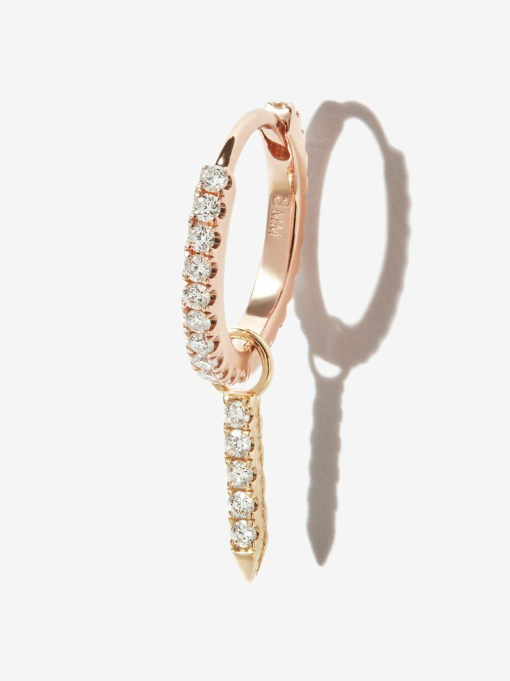 MARIA TASH 18K Yellow Gold Eternity Bar Short Diamond And Sapphire ...