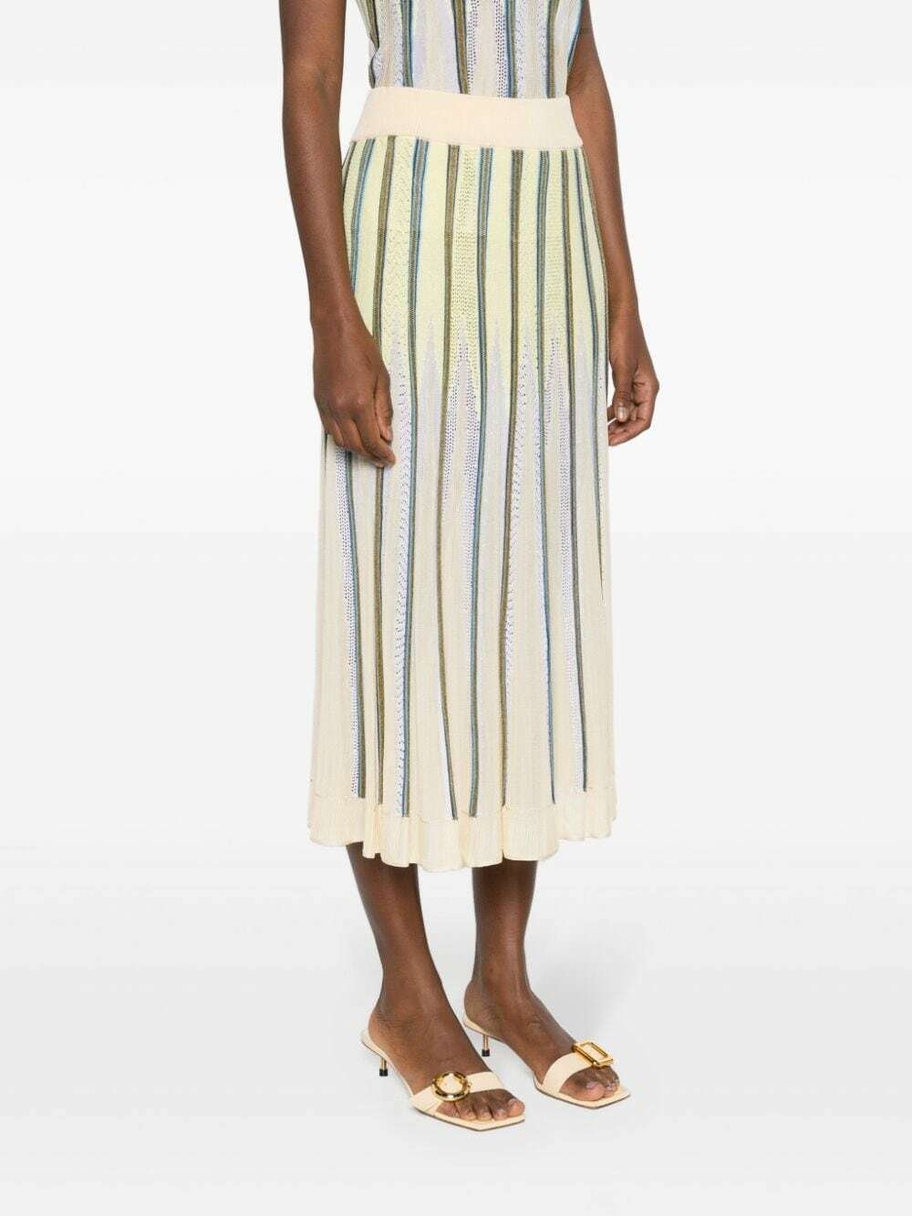 FORTE FORTE - Inlay Knit Long Pencil Skirt Forte Forte