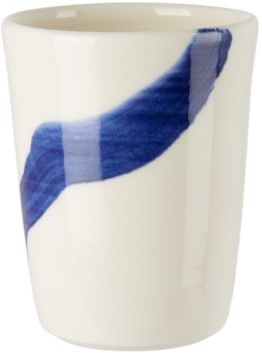 Tom Kemp SSENSE Exclusive Off-White & Blue Terpsichore Beaker Cup
