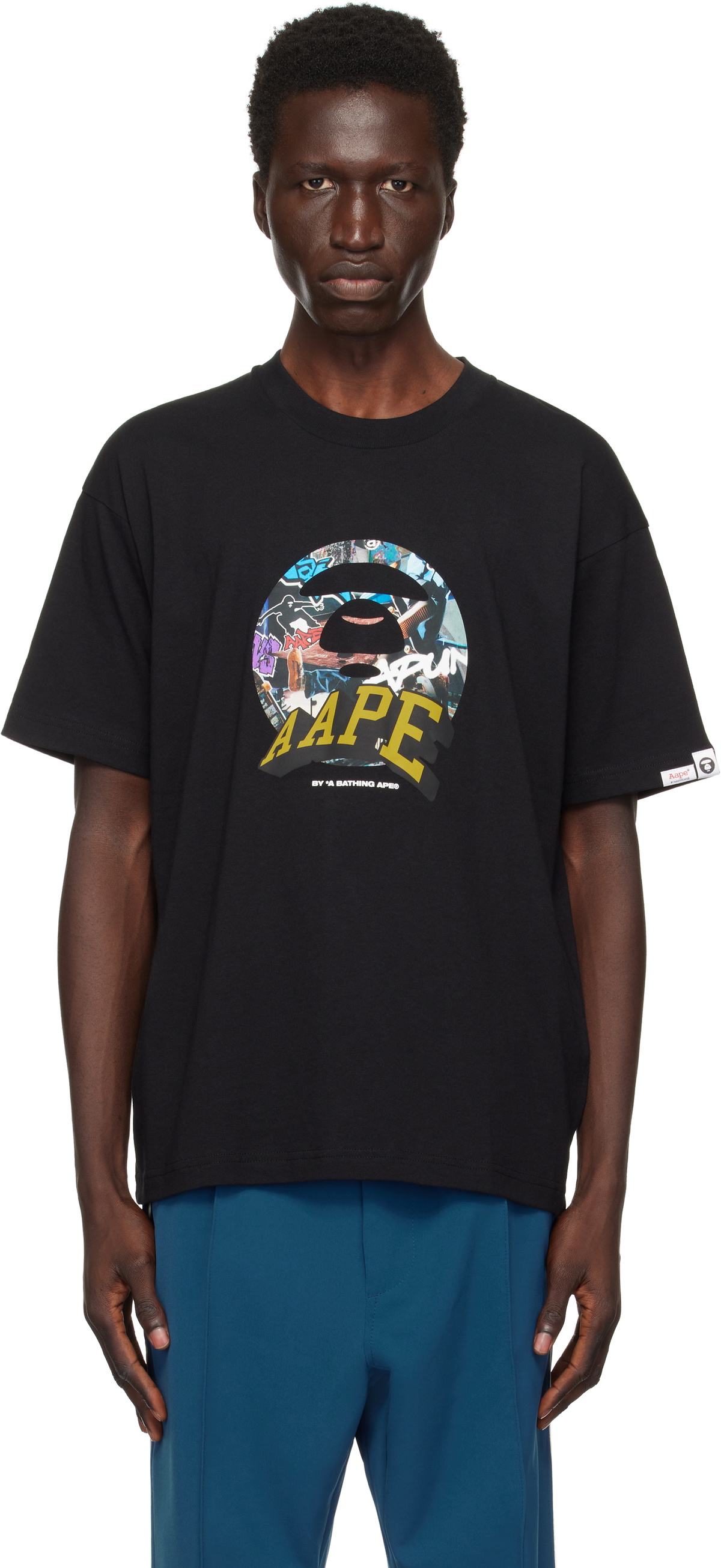 AAPE by A Bathing Ape Black Theme Main T-shirt AAPE by A Bathing Ape