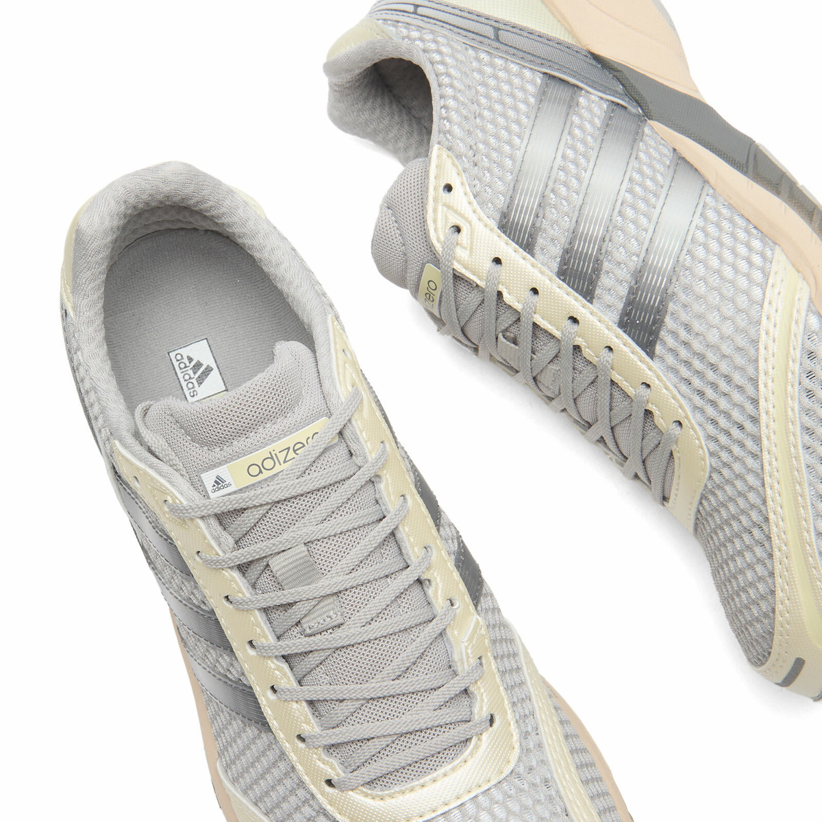 Adidas Women's Adizero Adios OG Sneakers in Silver Metallic/Grey Four ...