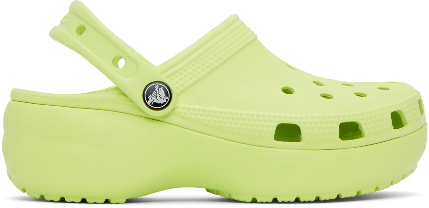 Crocs Green Classic Platform Clog Crocs