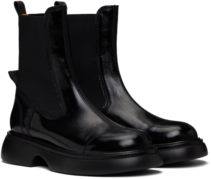 GANNI Black Everyday Mid Chelsea Boots GANNI