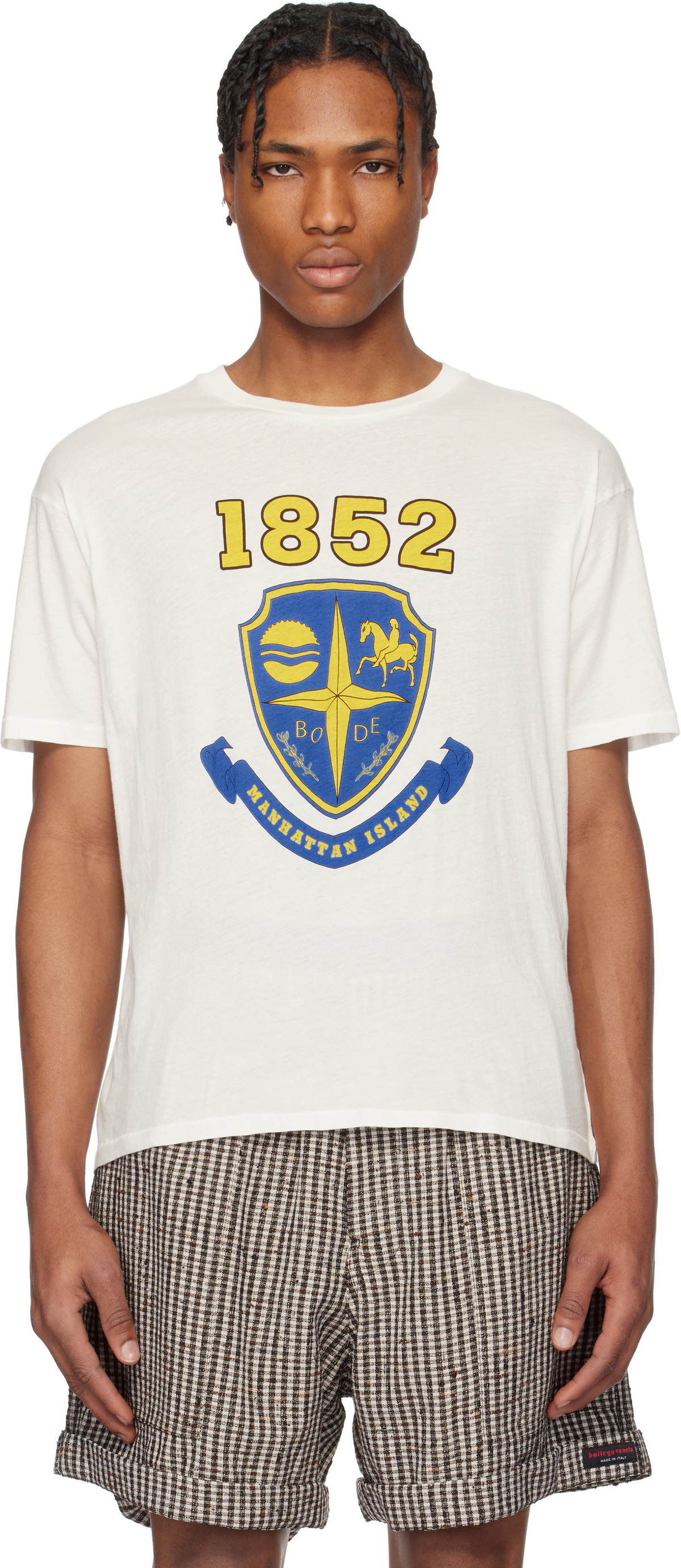 Bode White Crest Boxy T-shirt Bode