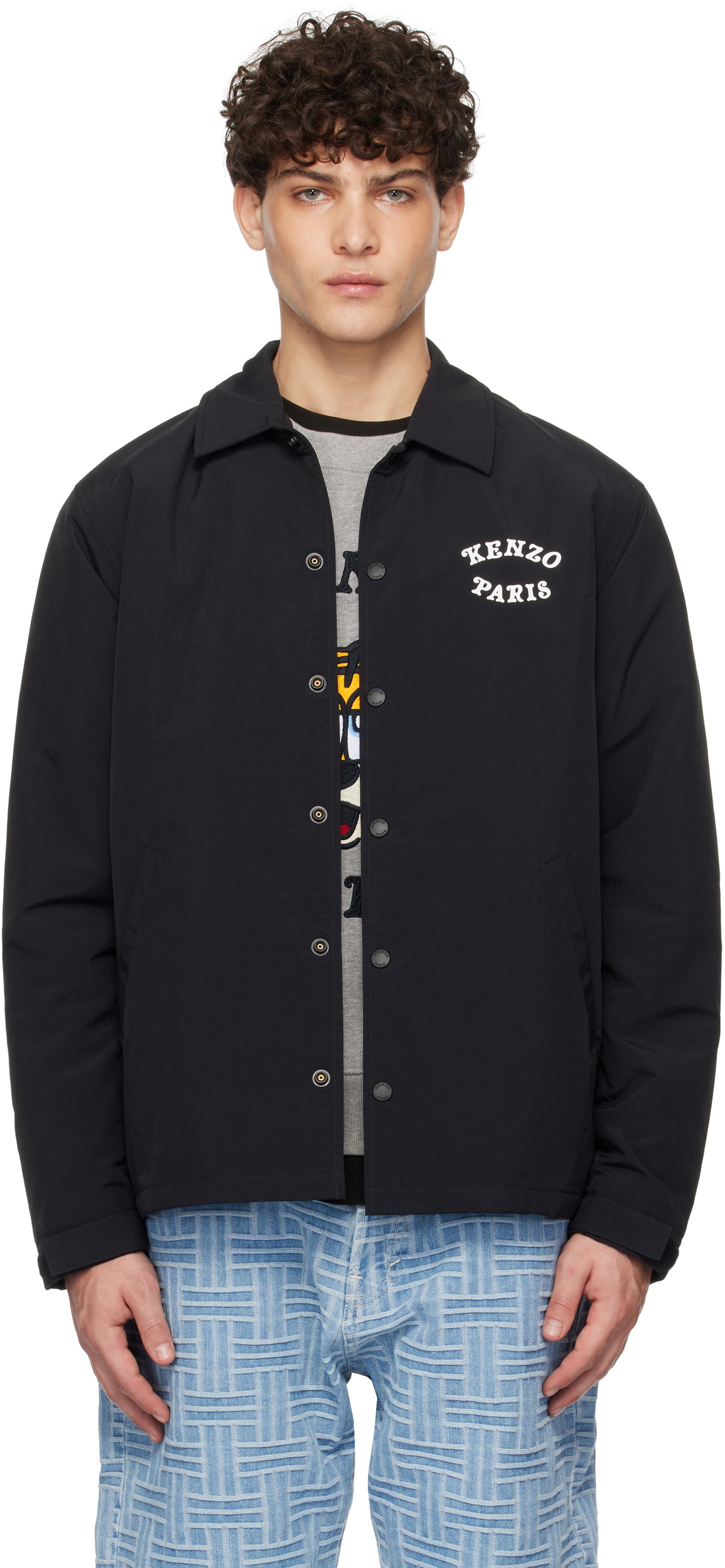 Kenzo Black Kenzo Paris VERDY Edition Heavy Coach Jacket Kenzo