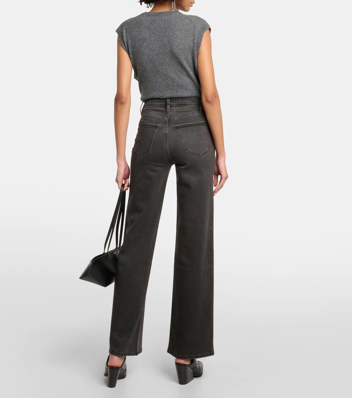 Frame Le Jane high-rise wide-leg jeans Frame Denim