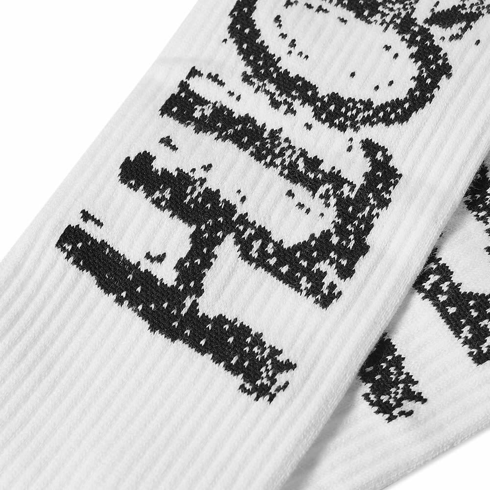 Givenchy Men's Goth Print Socks in White/Black Givenchy
