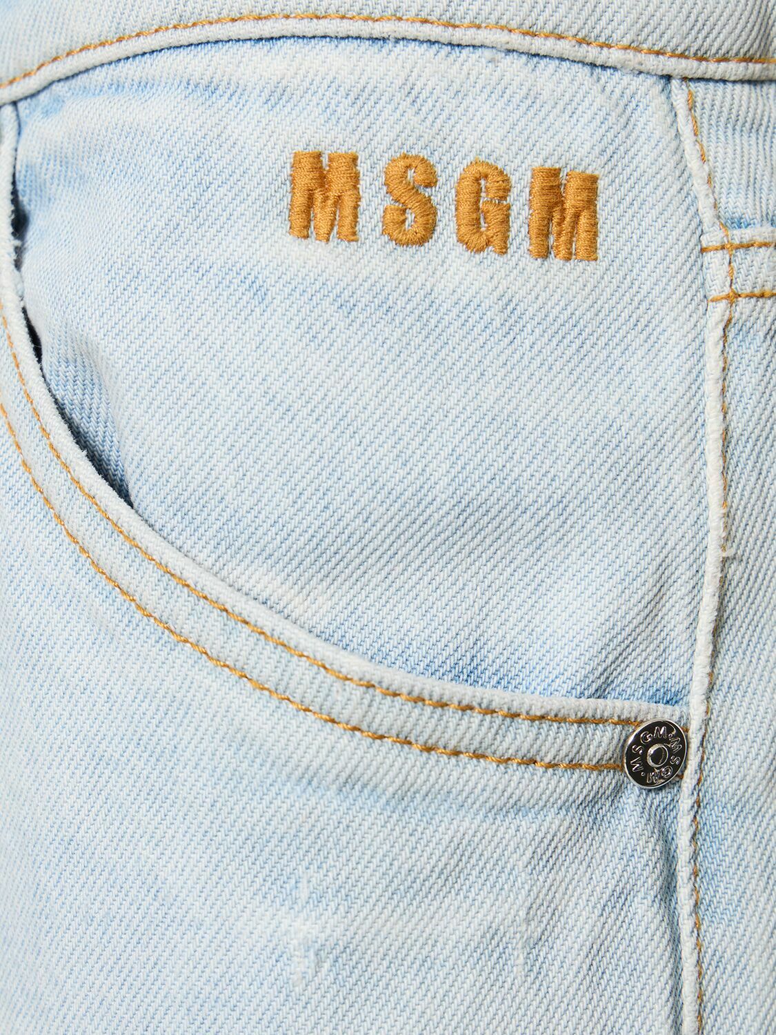 MSGM - Cotton Wide Jeans MSGM