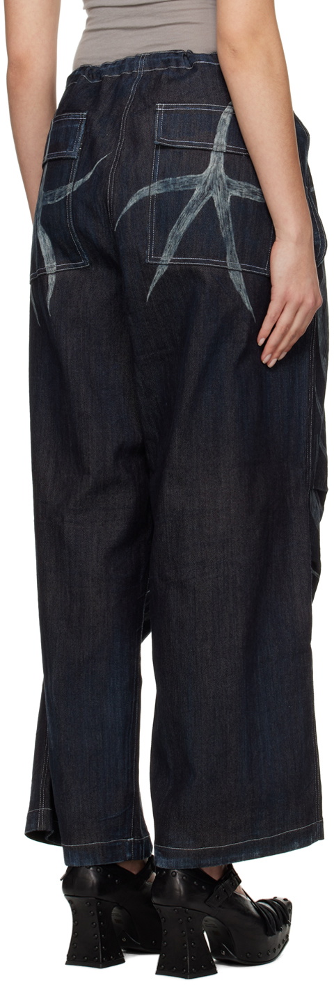 Anna Castellano SSENSE Exclusive Black Stars Jeans