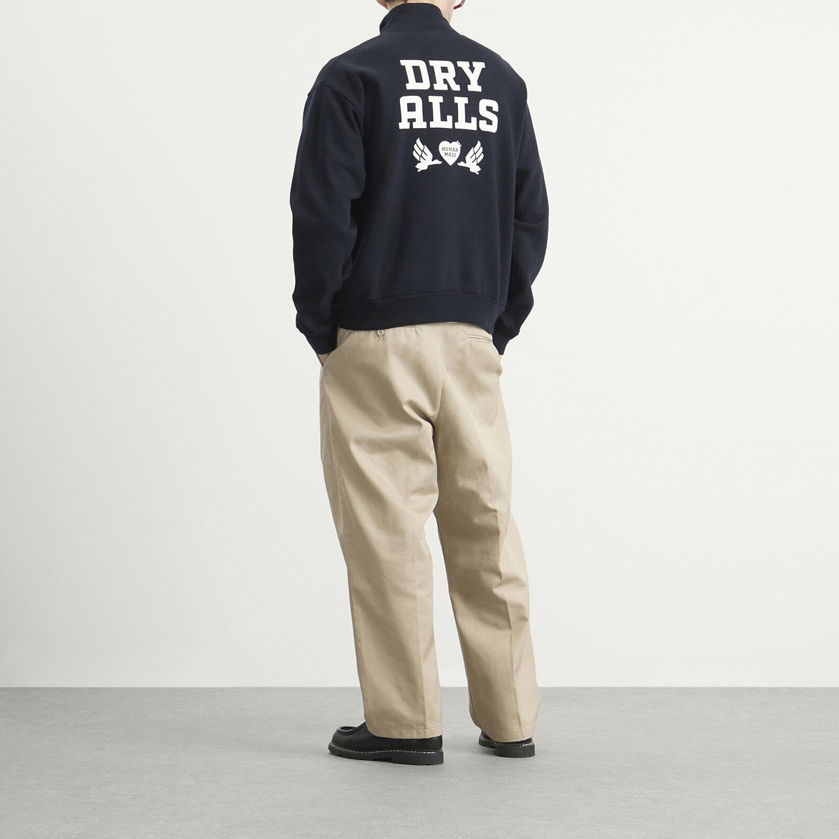 Human Made Men's Half-Zip Sweatshirt in Navy Human Made