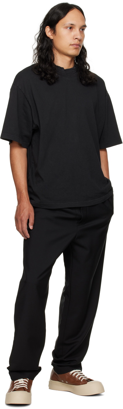 Acne Studios Black Loose Fit Trousers Acne Studios Acne Studios Black Loose Fit Trousers Acne Studios