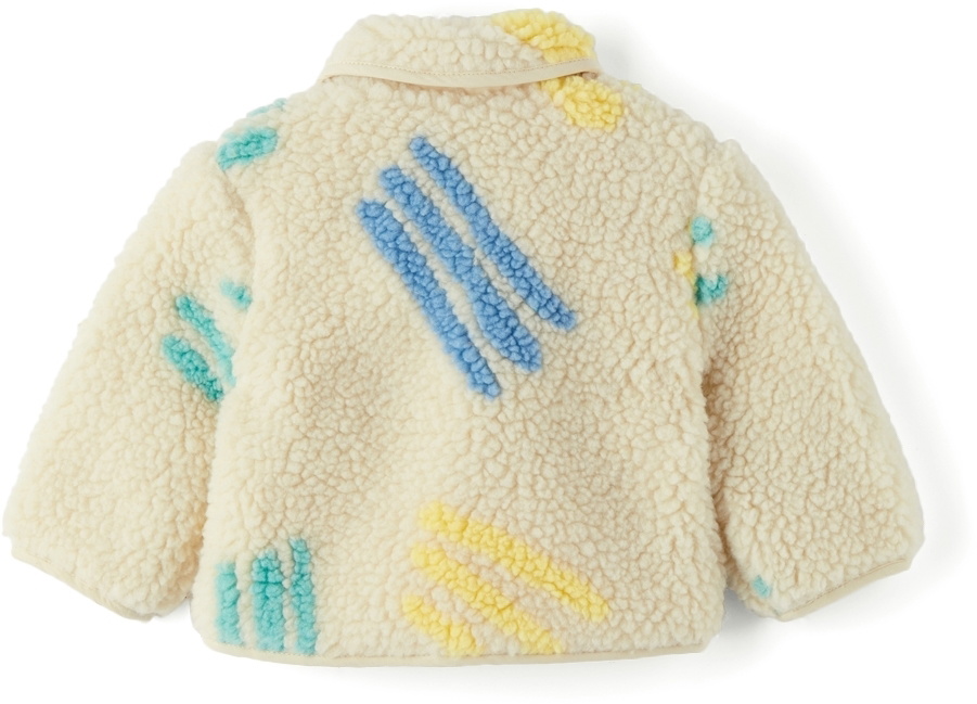 Bobo Choses Baby Off-White Scratch All Over Jacket Bobo Choses