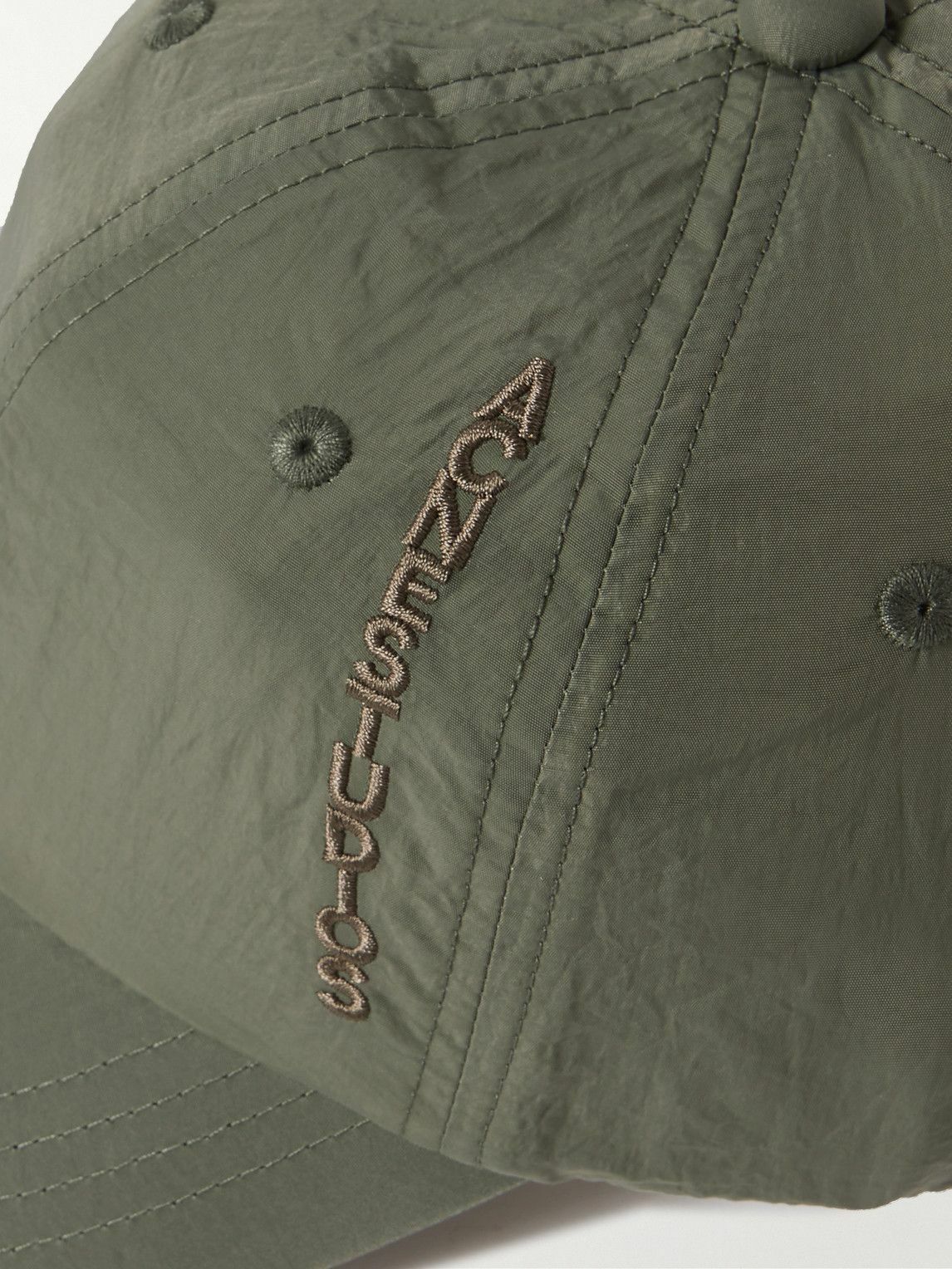 Acne Studios - Carliy Logo-Embroidered Crinkled-Nylon Baseball Cap ...