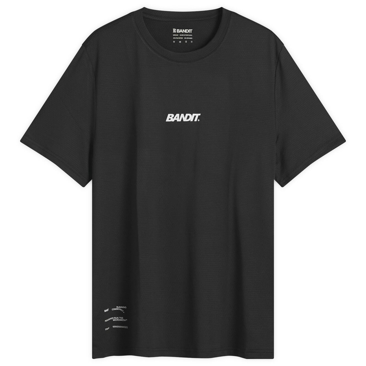 Bandit Men's Micro Mesh SS Performance T-Shirt in Black Bandit