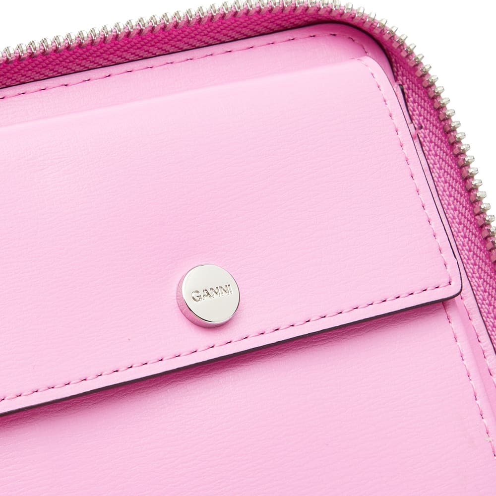 GANNI Women's Banner Necklace Wallet in Barbados Cherry GANNI