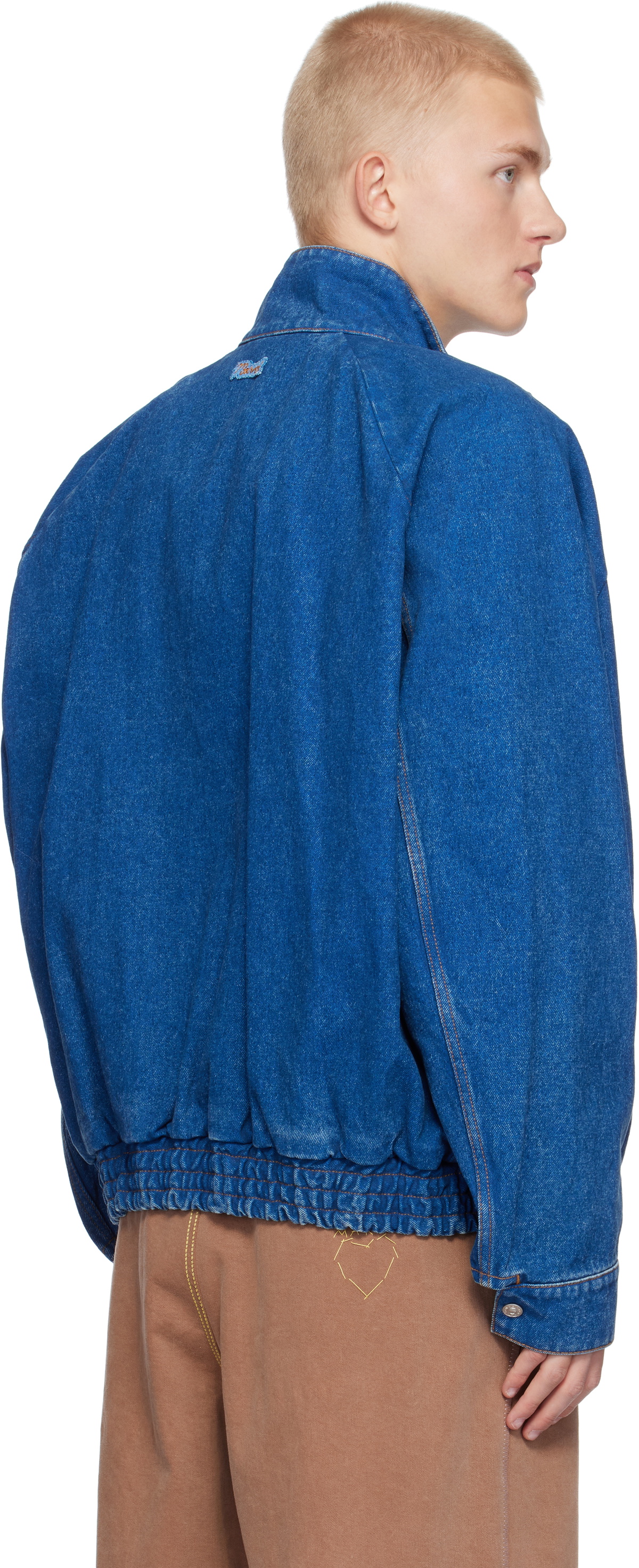 Marni Blue Stand Collar Denim Jacket Marni