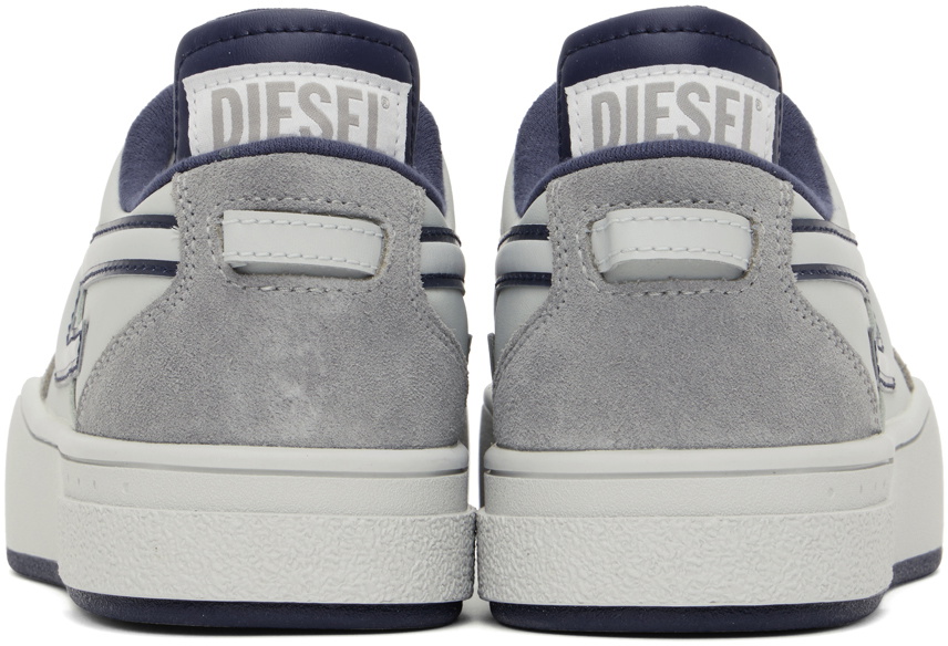 Diesel Gray & Blue S-Ukiyo Low X Sneakers Diesel