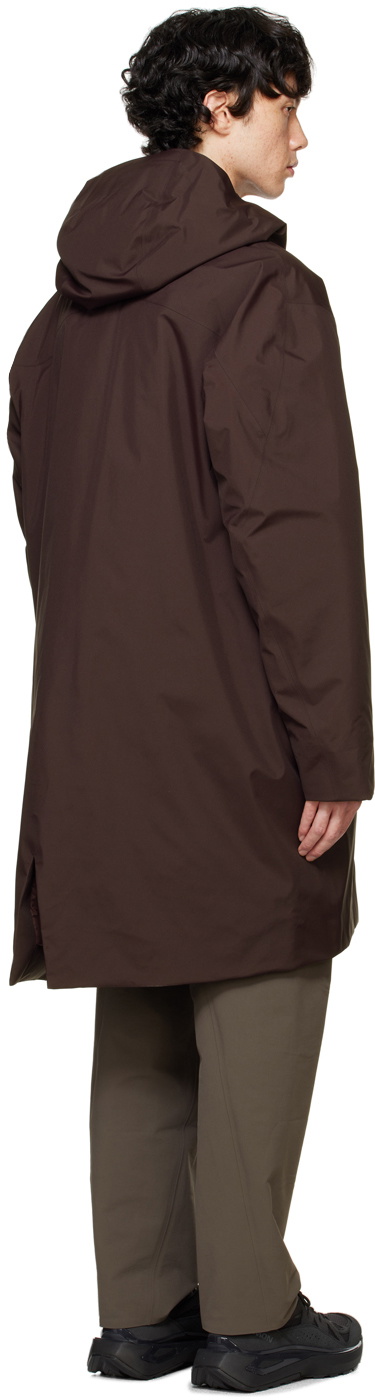 Veilance Burgundy Monitor Down Coat Arc'teryx Veilance