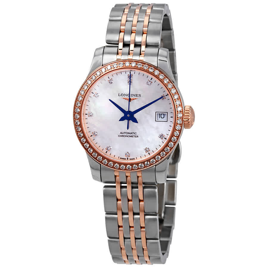Longines Record Automatic Diamond Ladies Watch L2.320.5.89.7 Longines