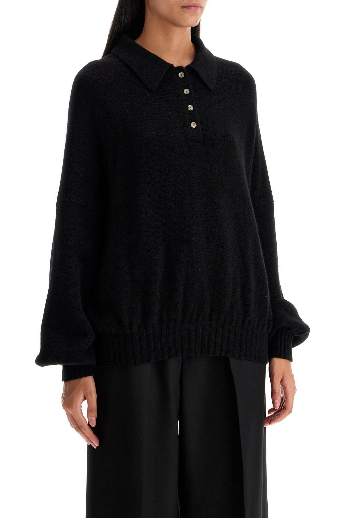 Khaite rene Black Cashmere Blend Sweater Khaite