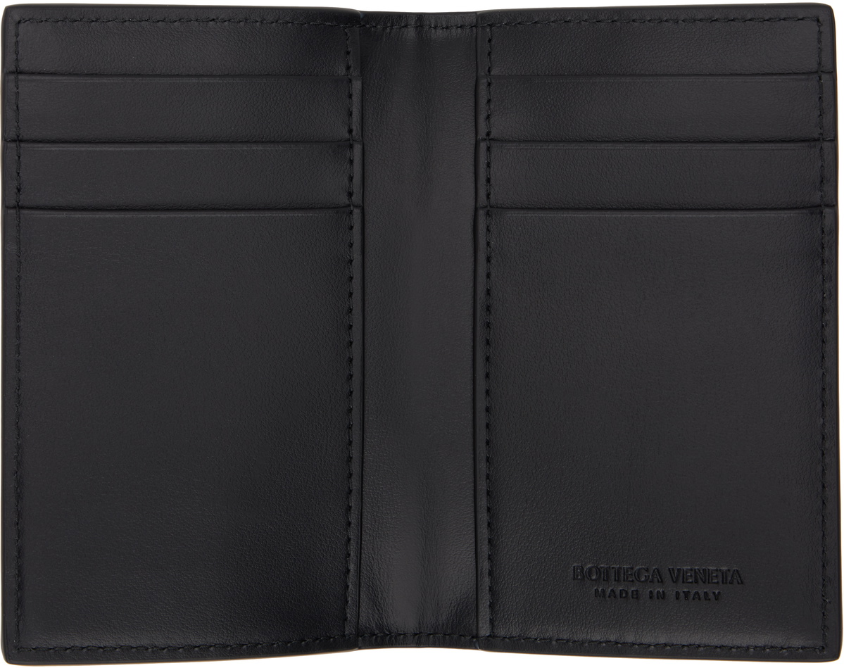Bottega Veneta Black Cassette Flap Card Holder Bottega Veneta