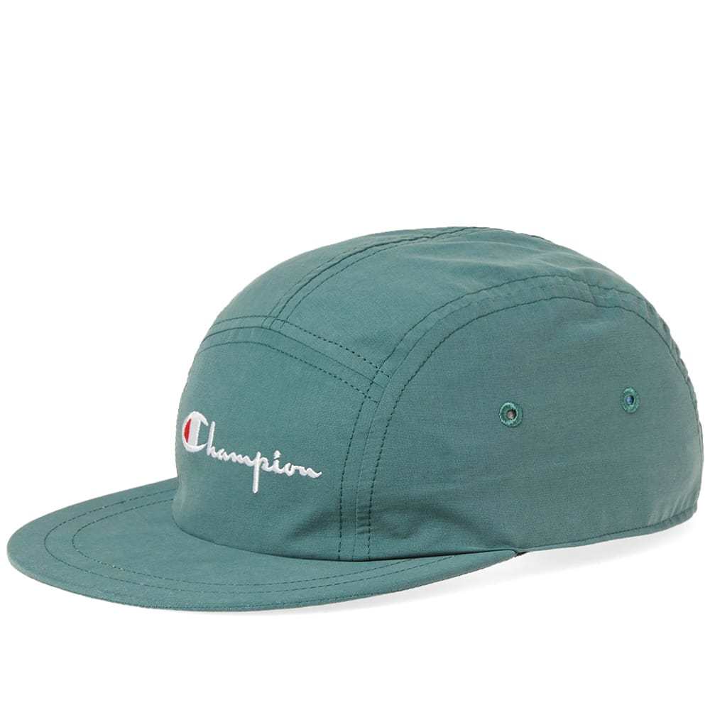 Champion Reverse Weave Logo 5 Panel Cap Green Champion Reverse Weave