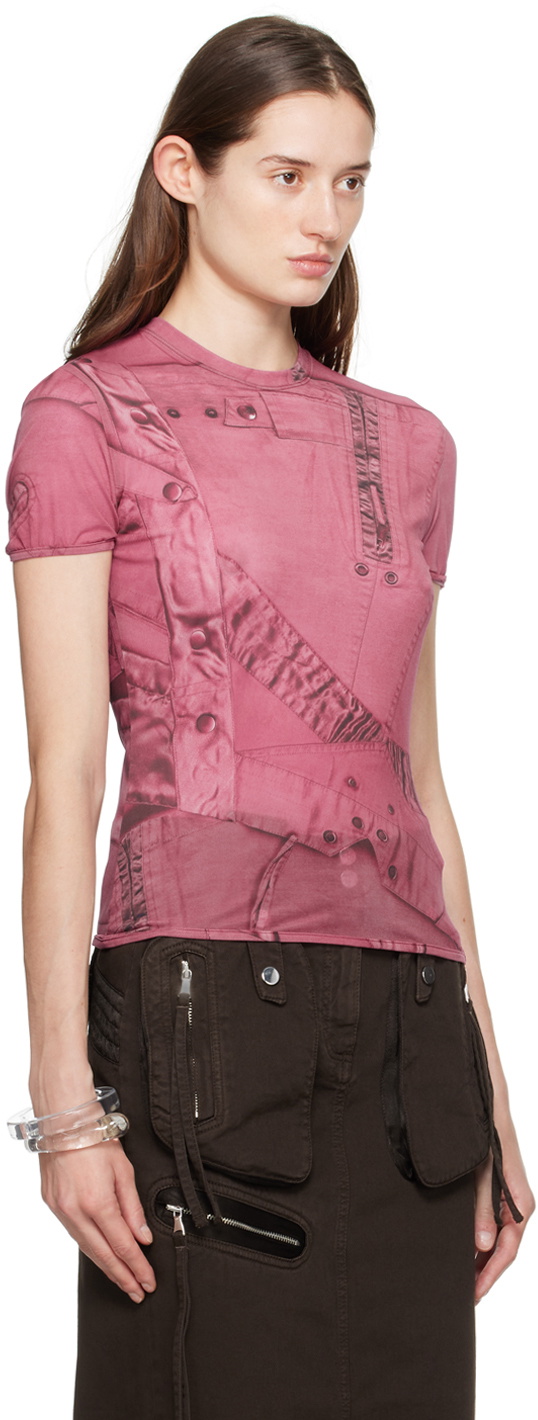Blumarine Pink Printed T-Shirt Blumarine