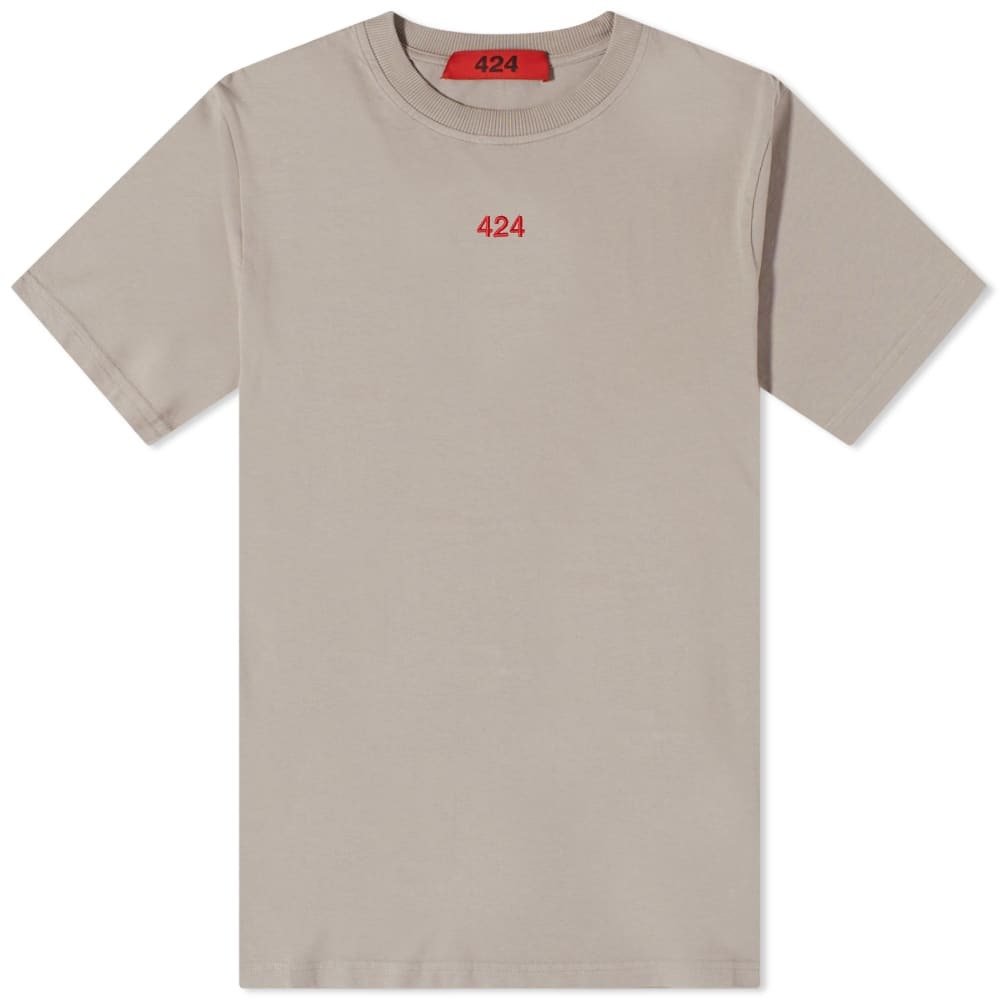 424 Men's Logo T-Shirt in Grey 424