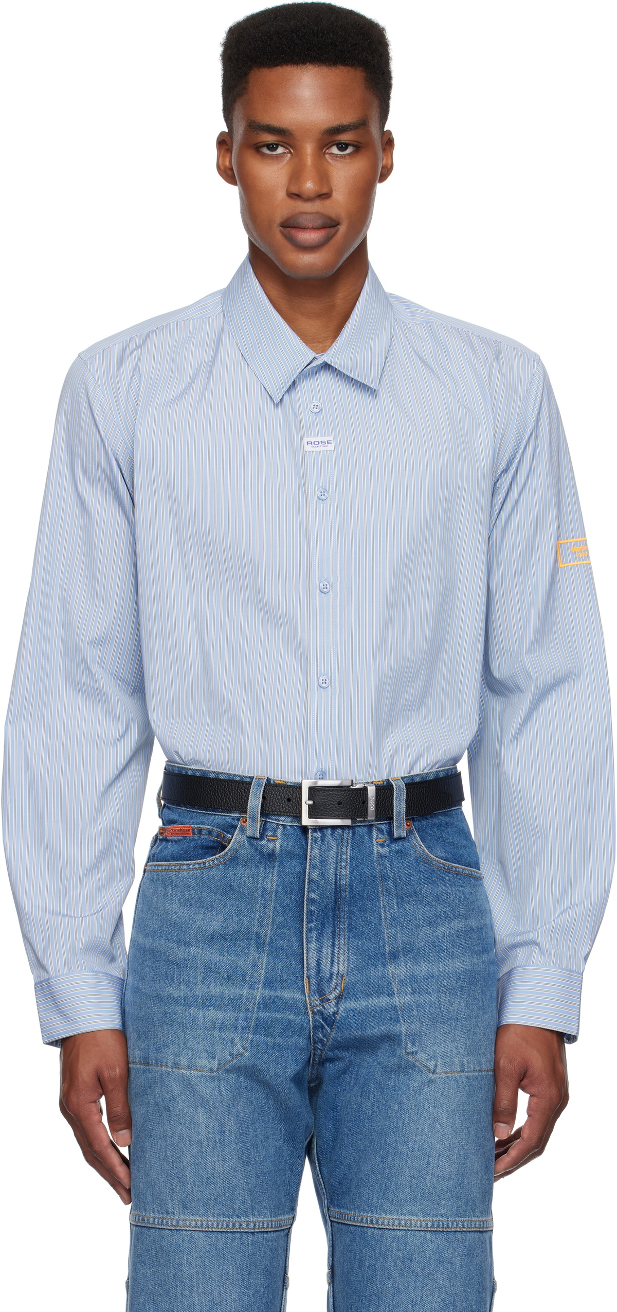 Martine Rose Blue Classic Shirt Martine Rose