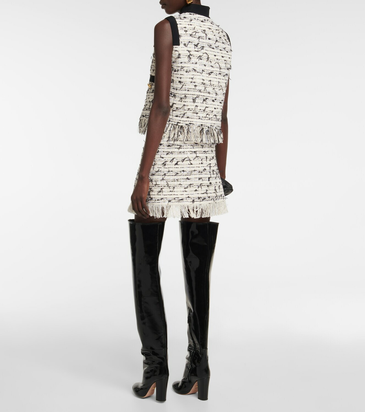 Giambattista Valli - Fringed tweed jacket Giambattista Valli