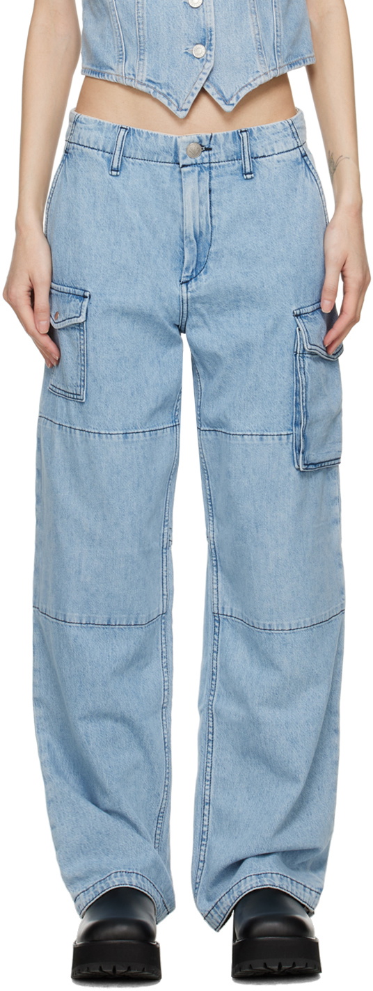 rag & bone Blue Nora Cargo Jeans Rag and Bone