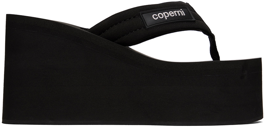 Coperni Black Wedge Sandals Coperni