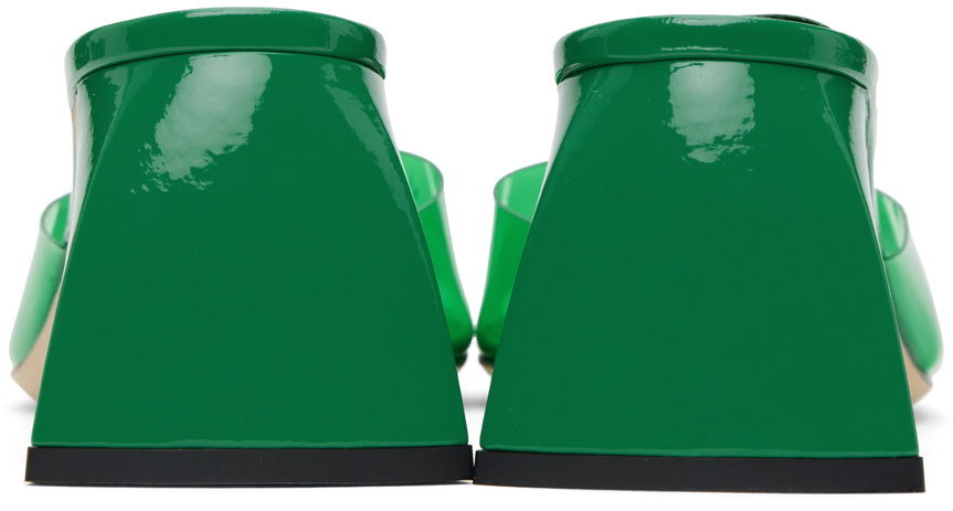BY FAR Green Romy Heeled Sandals By Far