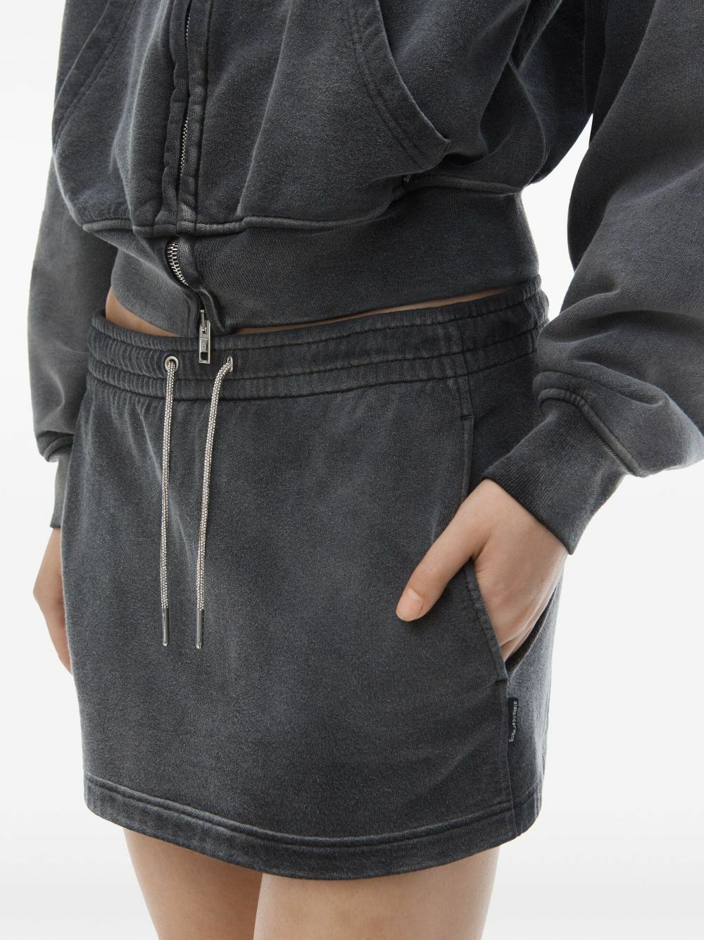 Alexander Wang Black Drawstring Skirt Alexander Wang