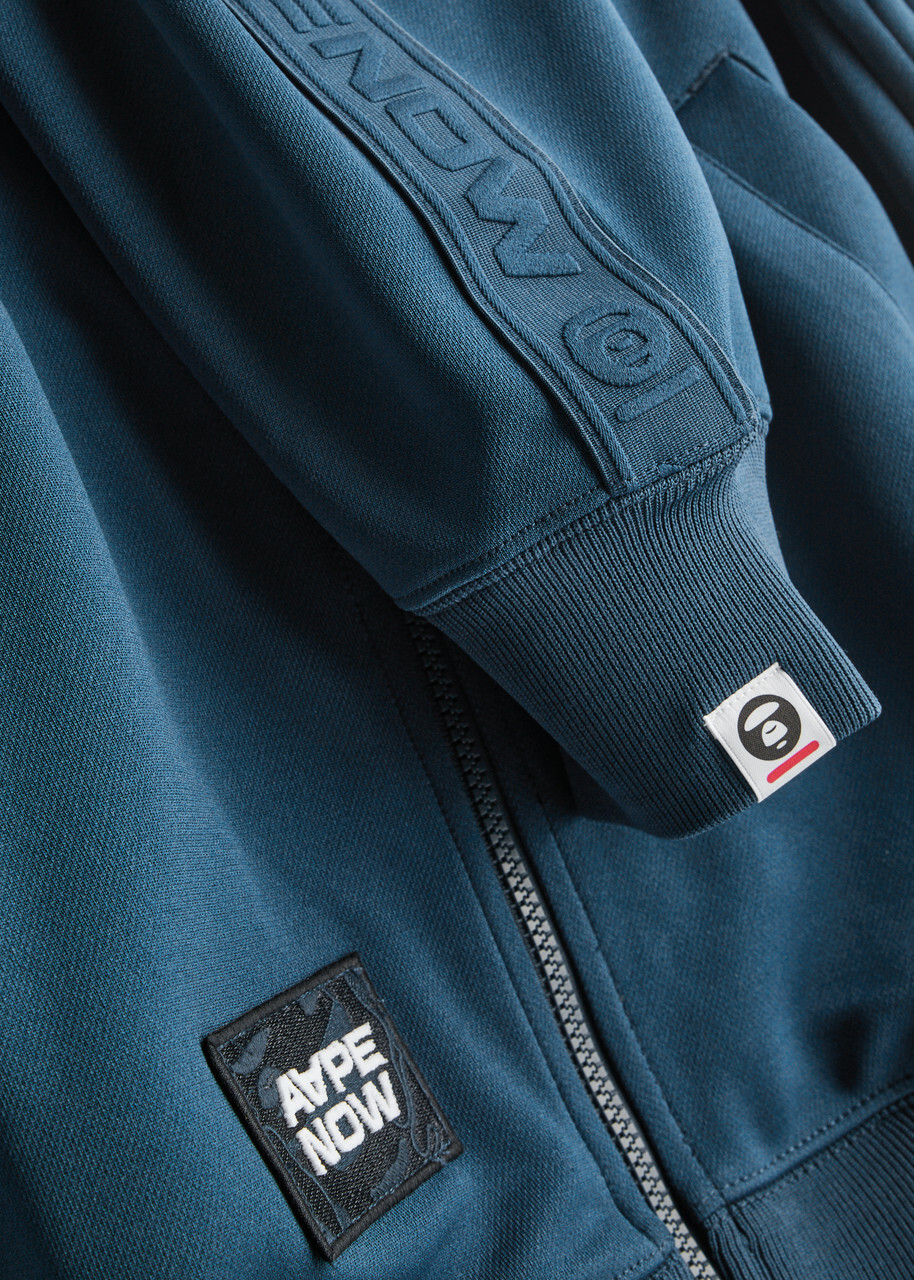 Aape Logo-jacquard Jersey Track Jacket Blue AAPE by A Bathing Ape