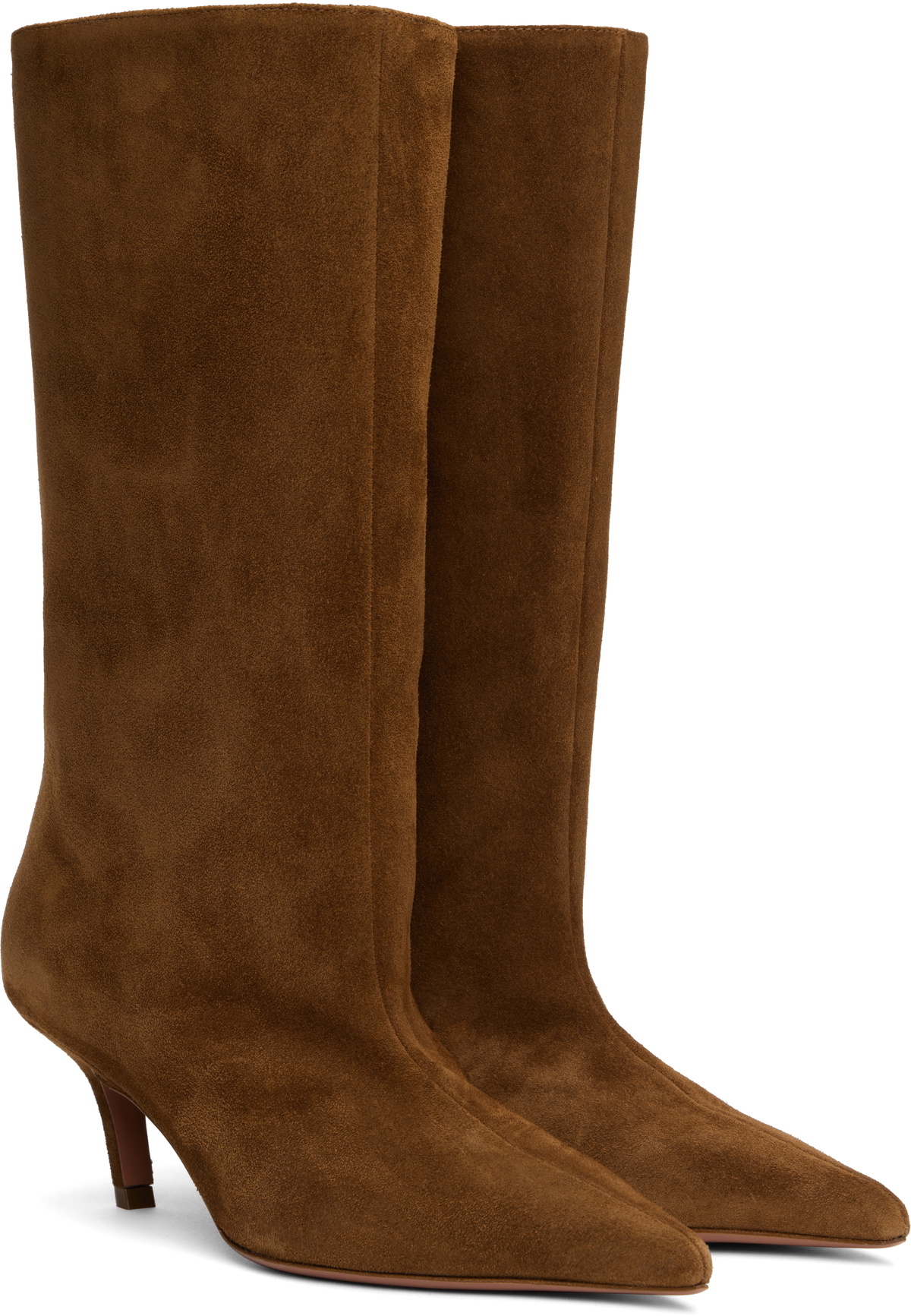 Amina Muaddi Brown Fiona 60 Boots Amina Muaddi